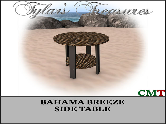 Second Life Marketplace - .:TT:. BAHAMA BREEZE SIDE TABLE BOX