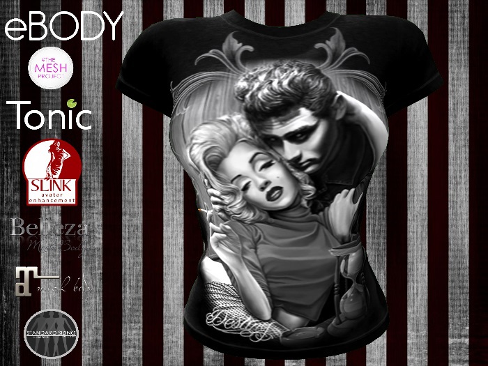 Second Life Marketplace - Flawed - Monroe and Dean T-Shirt - Female