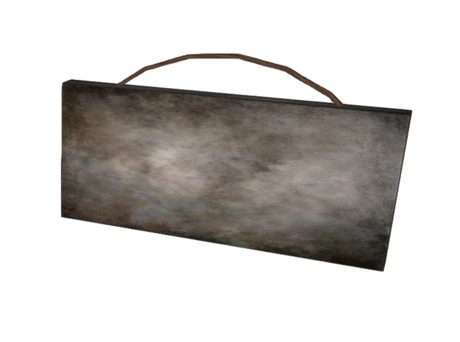 Second Life Marketplace - Medieval MERCHANT Stone Store Sign with Rope