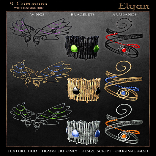 Second Life Marketplace - .aisling. Elyan - Wings (Black)