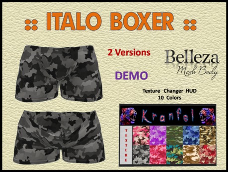 Second Life Marketplace - :: DEMO Italo Boxer