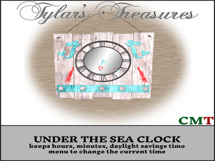 Second Life Marketplace - .:TT:. UNDER THE SEA CLOCK box