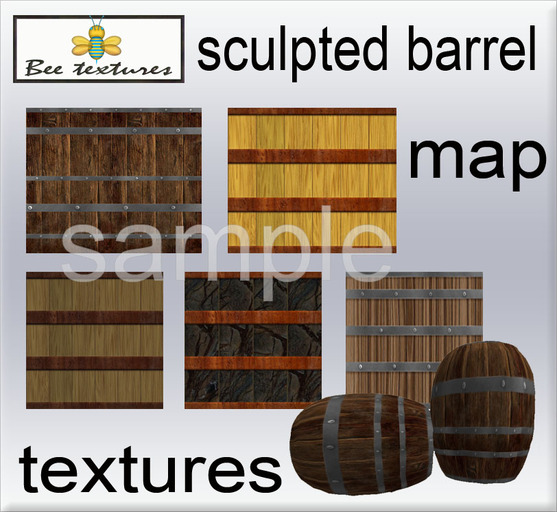 Second Life Marketplace - sculpted barrel + textures / barrel builders box