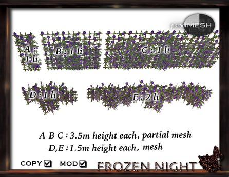 Second Life Marketplace - FN*asagao fence [purple]