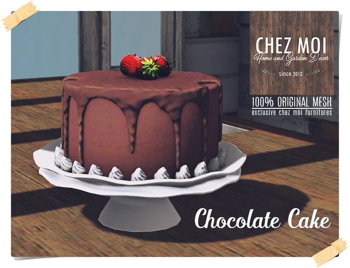 Second Life Marketplace - CHEZ MOI ♥ Chocolate Cake