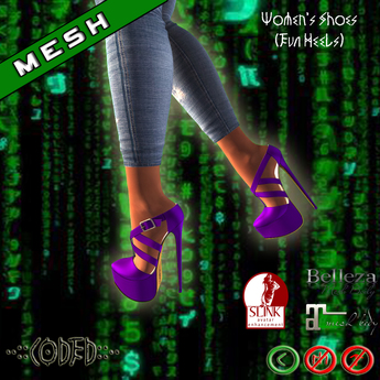 Second Life Marketplace - ..:: CODED ::.. Eva Heels