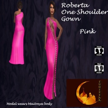 Second Life Marketplace - Roberta dress with cutouts Pink
