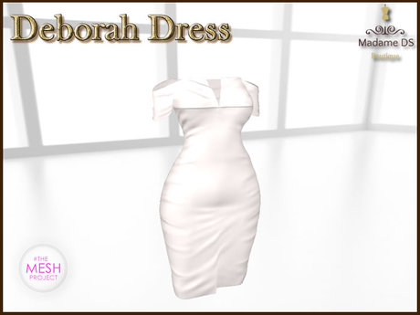 Second Life Marketplace - MDS Deborah Dress TMP White