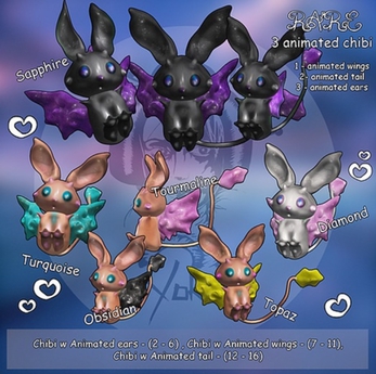 Second Life Marketplace - 15.Yokai - Chibi - Chibi w Animated tail ...
