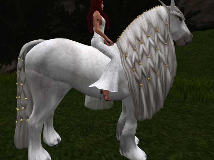 Second Life Marketplace - ABC KAIILA MANE & TAIL Gold & Pearl BEADS -BOXED