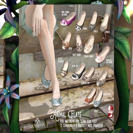 Second Life Marketplace - lassitude & ennui - 1. Panda flats rose ...