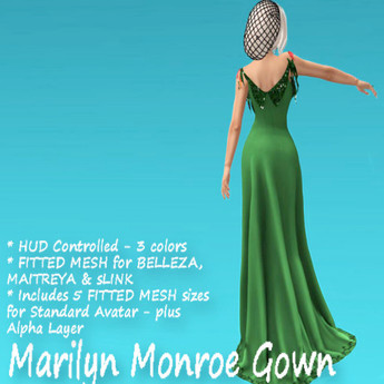 Second Life Marketplace - Marilyn Monroe Gown- !_Fashion Oracle_!