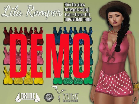Second Life Marketplace - OXIDE x Faida Marissa Dress {Maitreya Lara} DEMO + Lila Rompers {Slink ...