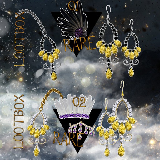Second Life Marketplace - ERSCH & Yokai - Dem+nel Gacha 6 - Earrings ...