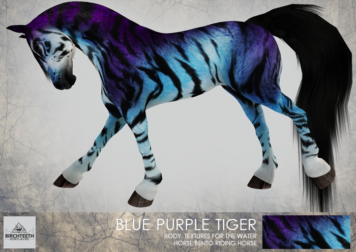 Second Life Marketplace - [birchteeth] wh riding horse texture - purple ...
