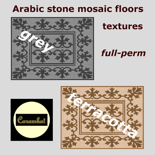Second Life Marketplace - Arabic stone mosaic floors - textures
