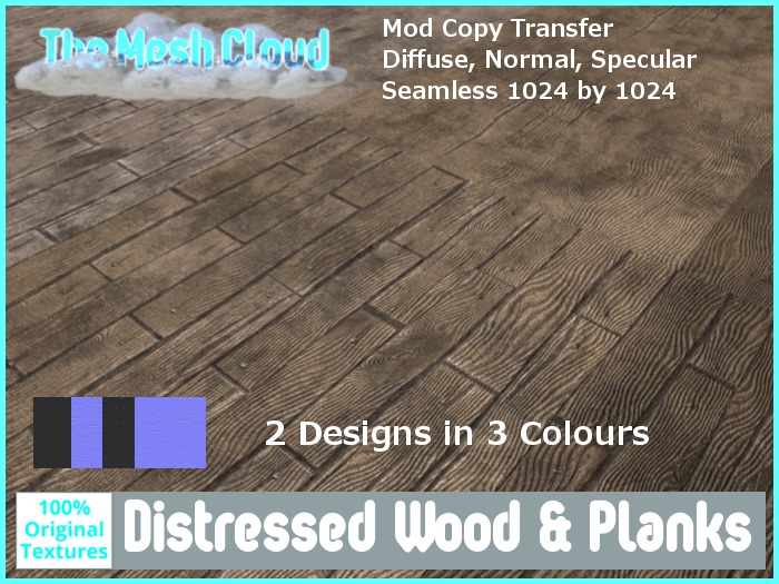 Second Life Marketplace - [TMC] Distressed Wood Full Perm Seamless Hi ...