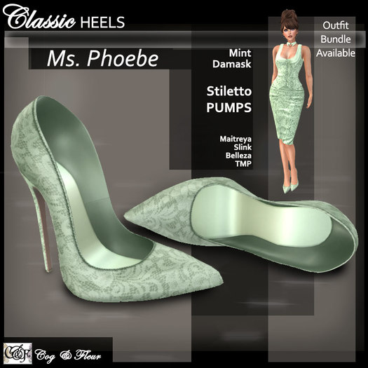 Second Life Marketplace - C&F Ms. Phoebe Stiletto Heels - Maitreya ...