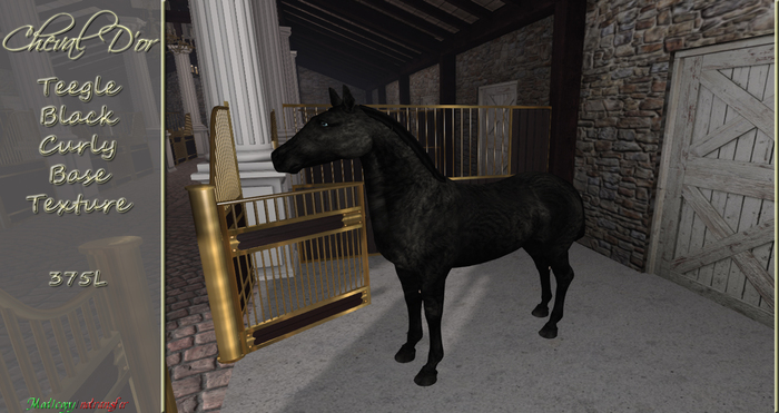 Second Life Marketplace - Cheval D'or - Teegle - Black Curly Texture