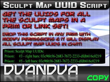 Second Life Marketplace - Dvandva Get Sculpt UUIDs