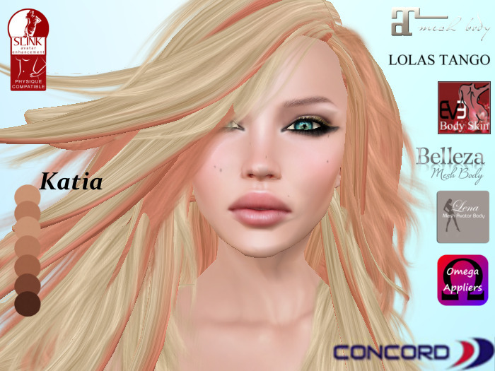 Second Life Marketplace - ::CONCORD:: Katia Skins and MOD Shape DEMO ...