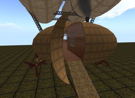 Second Life Marketplace - Airship -- Skybox -- Steampunk