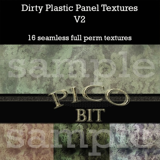 Second Life Marketplace - Dirty Plastic Panels Textures V2