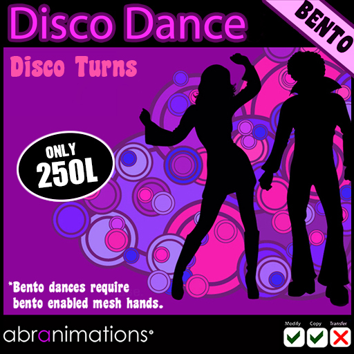 Second Life Marketplace - BENTO Disco Turns - Abranimations®