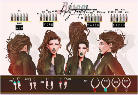 Second Life Marketplace - *Besom Hair~Fire *Galaxy*