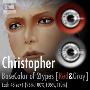 Second Life Marketplace - CL9 Christopher Eyes [Red] & [Gray]