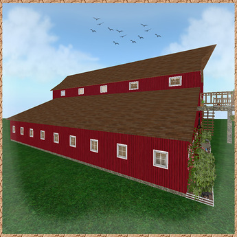 Second Life Marketplace - Walking Triangle Barn & Home