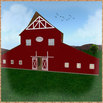 Second Life Marketplace - Walking Triangle Barn & Home