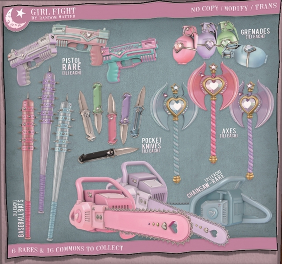 Second Life Marketplace - .random.Matter. - Girl Fight - Grenade [Green]