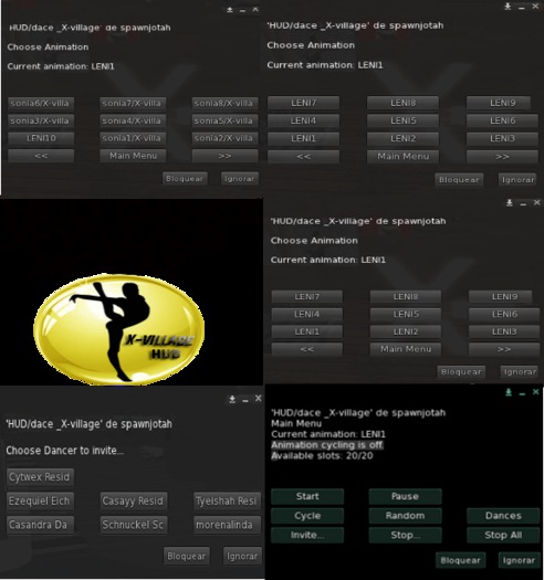 Second Life Marketplace - HUD DANCE /X-VILLAGE MOCAP ANIMATIONS