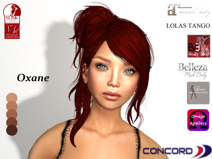 Second Life Marketplace - ::CONCORD:: Oxane Skins (5 tones) + Body Appliers