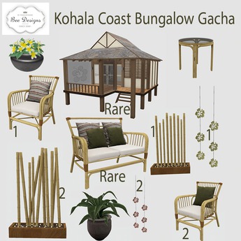 Second Life Marketplace - .:Bee Designs:. Kohala Coast Gacha - Table