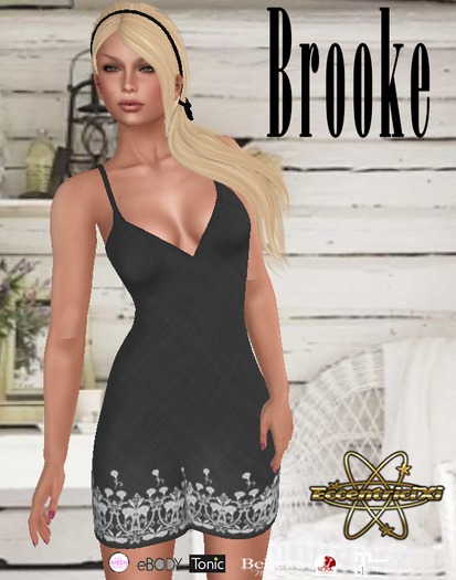 Second Life Marketplace - ~EccentriciXi~ Dress Brooke2 Black
