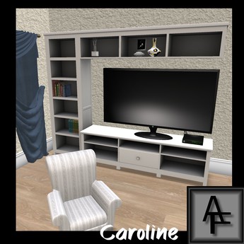 Second Life Marketplace - AF :- Mesh Living room set-CAROLINE
