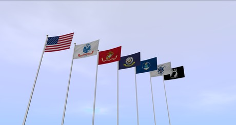 Second Life Marketplace - MD US Military Flag Set