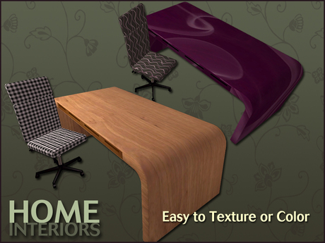 Second Life Marketplace - Home Interiors: Modern Office Set