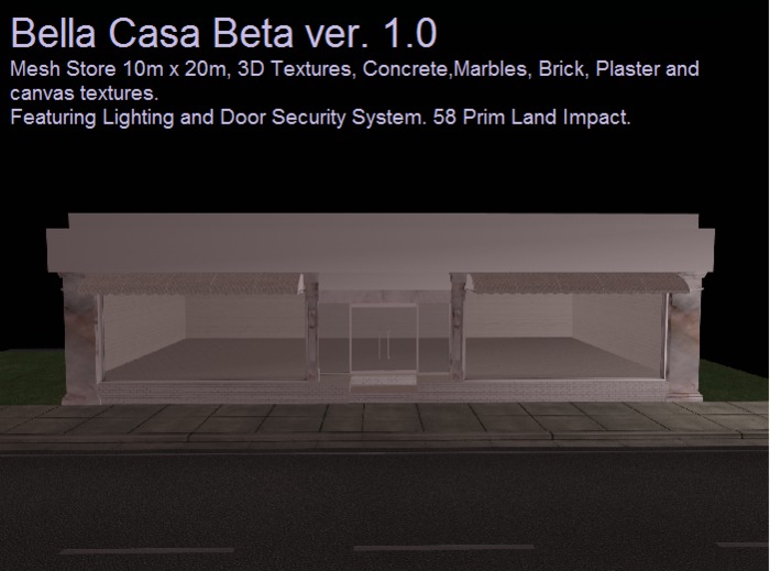 Second Life Marketplace - Bella Casa Small Store Beta ver 1 10m x20m