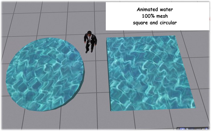 Second Life Marketplace - animated water - mesh - full perms - boxed