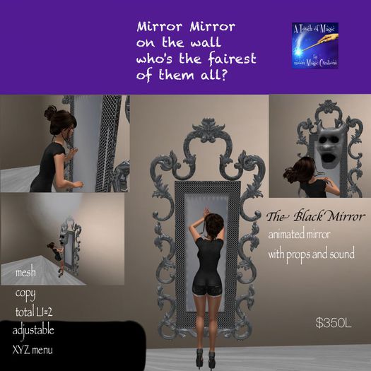 Second Life Marketplace - Mirror Mirror on the wall Black Mirror ...