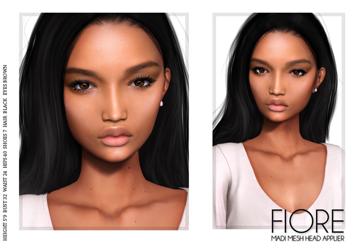Second Life Marketplace - .: fiore :. Madi Mesh Head Applier - SPF35