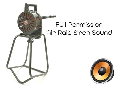 Second Life Marketplace - Air Raid / Army Siren Sound Full Perm (Looped)