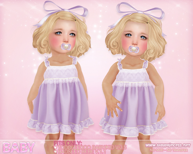 Second Life Marketplace - :*BABY*: {ToddleeDoo & Bebe} Lydia - Purple