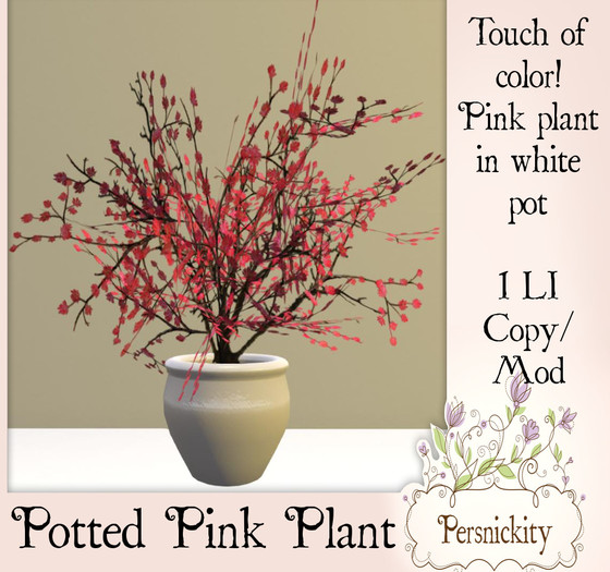 Second Life Marketplace - Potted Pink Plant