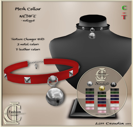 Second Life Marketplace - .:LC:. Nedife Choker / Collar with HUD (box)