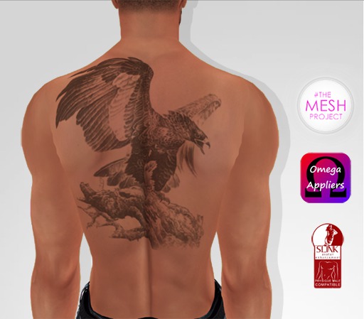 Second Life Marketplace - TSB ::: Tattoo Golden Eagle