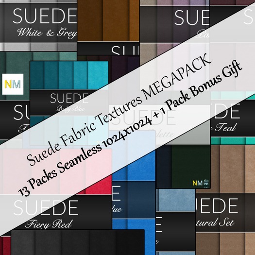 Second Life Marketplace - Suede Megapack NM Seamless Full Perm 1024 ...